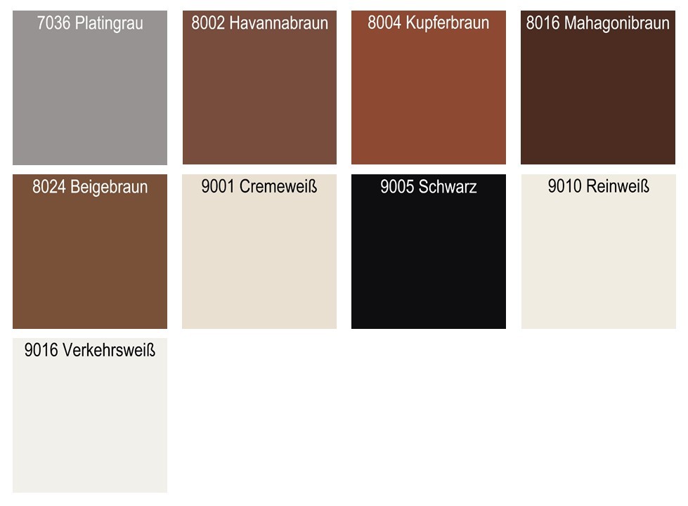 SAMATEC - Farbauswahl